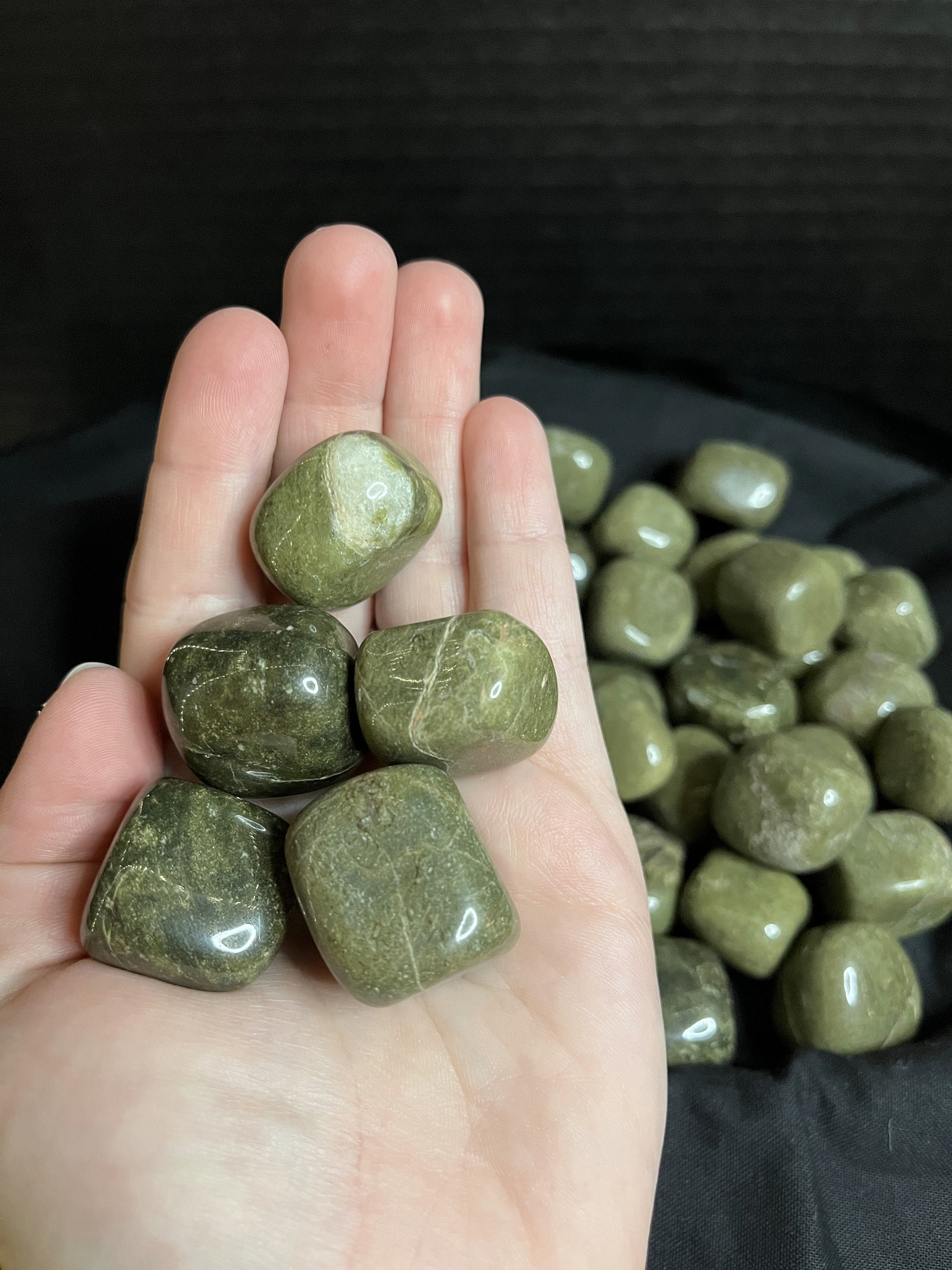 Serpentine Tumble, Peruvian Serpentine, Indian Serpentine, Natural ...