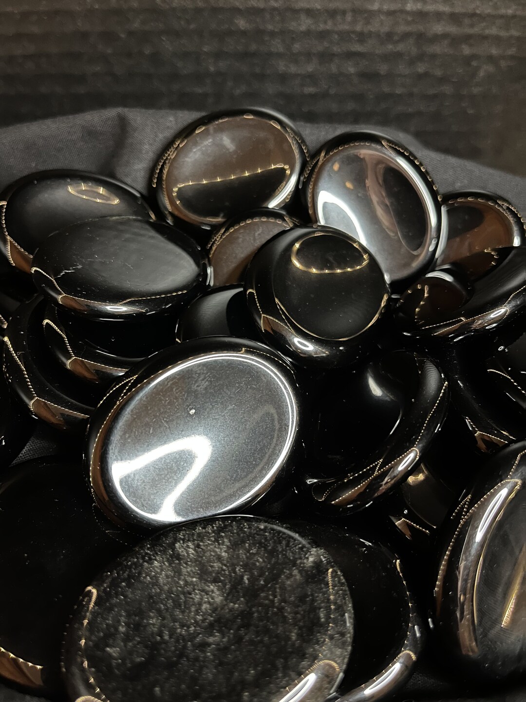 Obsidian Worry Stone, Home Decor, Natural Crystals, Healing Crystals ...