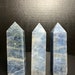Blue Quartz Tower, Blue Quartz Obelisk, Natural Quartz, Natural Crystal ...