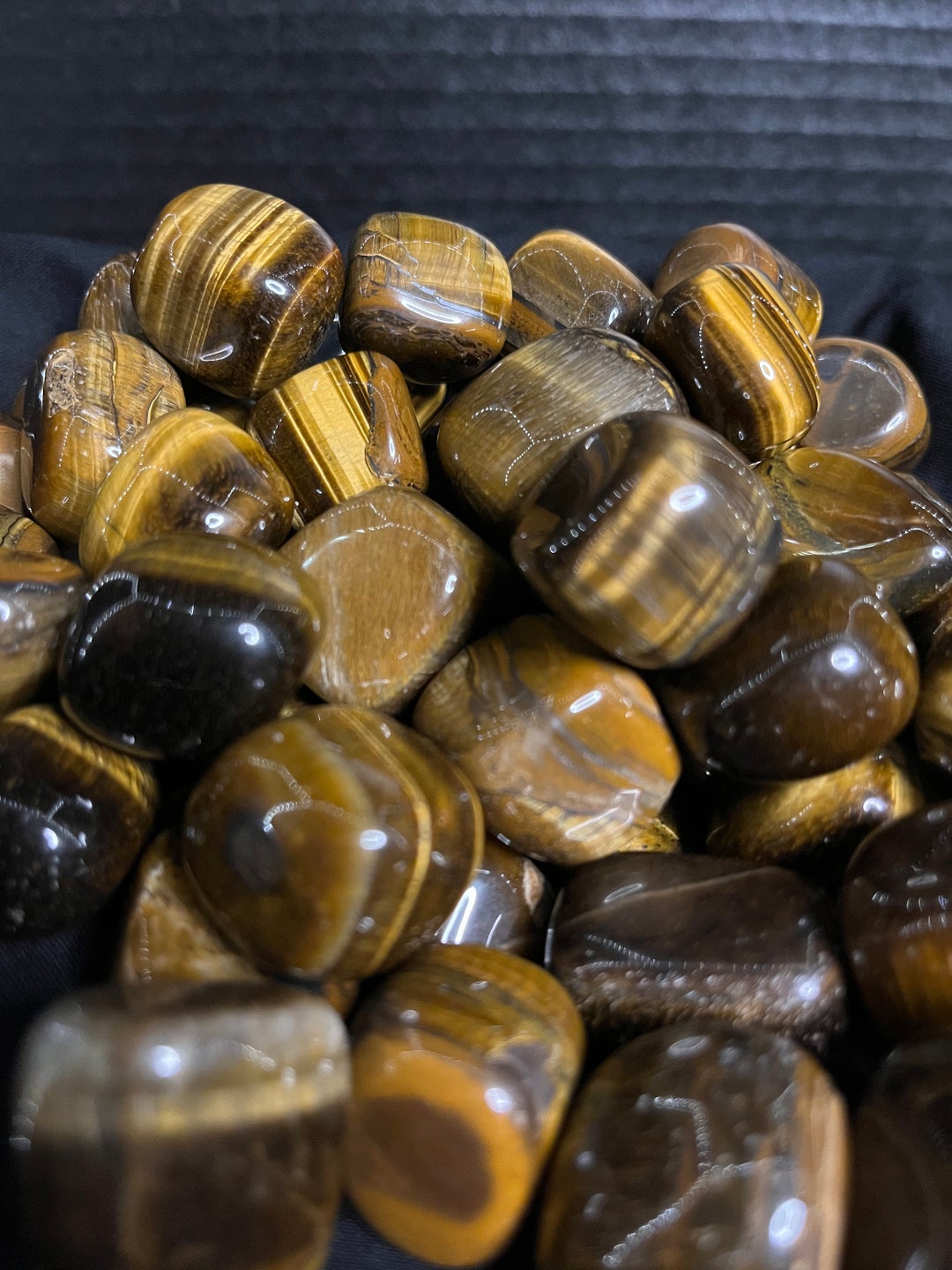 Tigers Eye Tumble, Enhances Psychic Abilities, Grounded, Third Eye ...