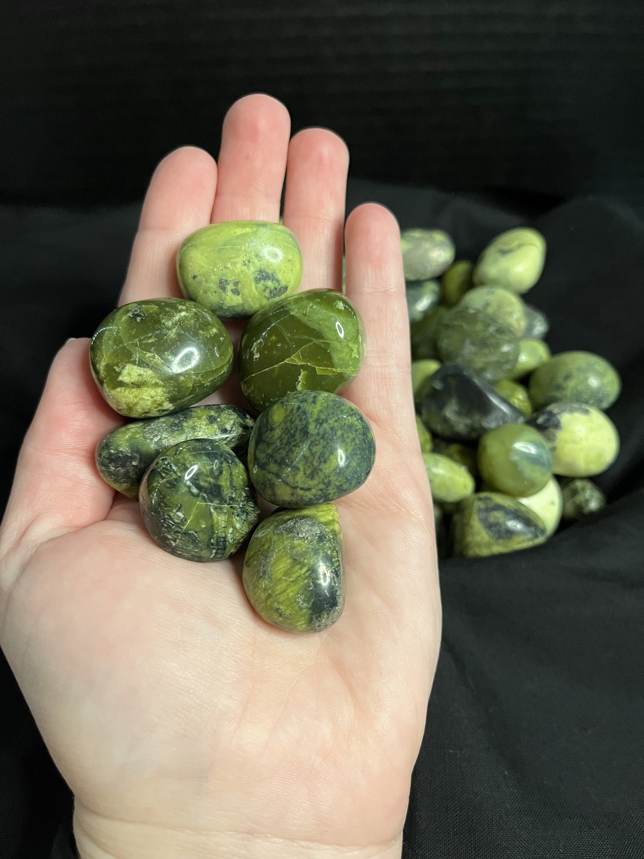 Serpentine Tumble, Peruvian Serpentine, Indian Serpentine, Natural ...