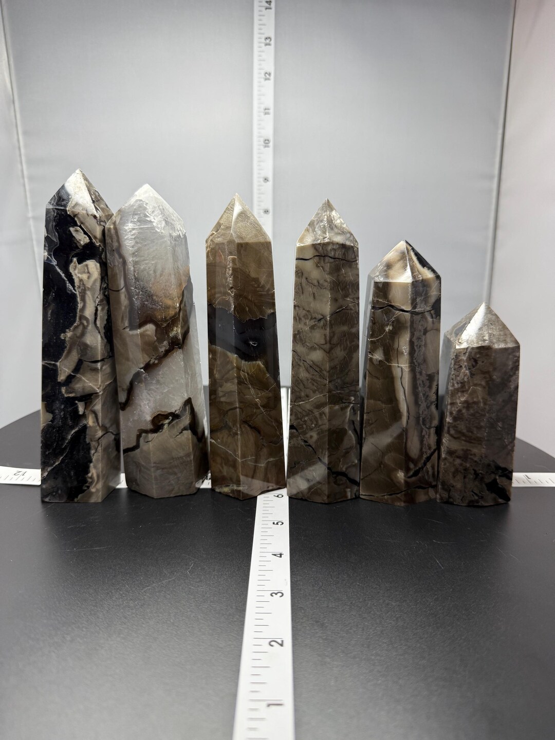 Volcano Agate Towers, UV Reactive, Amazing Quality, Home Decor, Natural ...