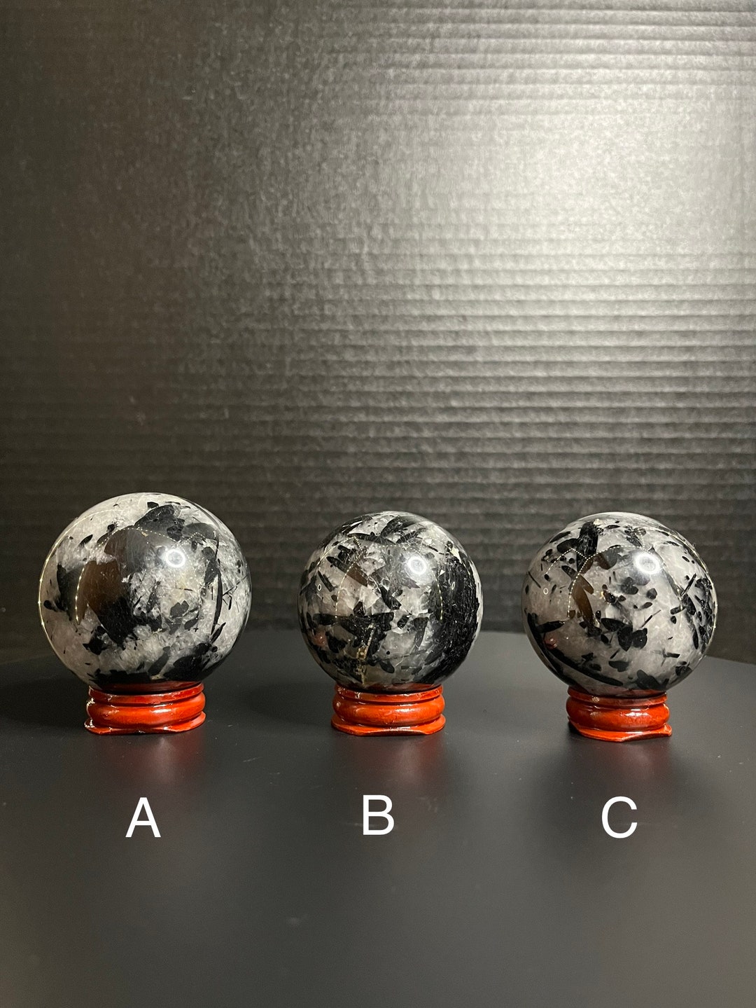 Black Tourmaline Sphere, Black Tourmaline in Quartz, Crystal Sphere ...