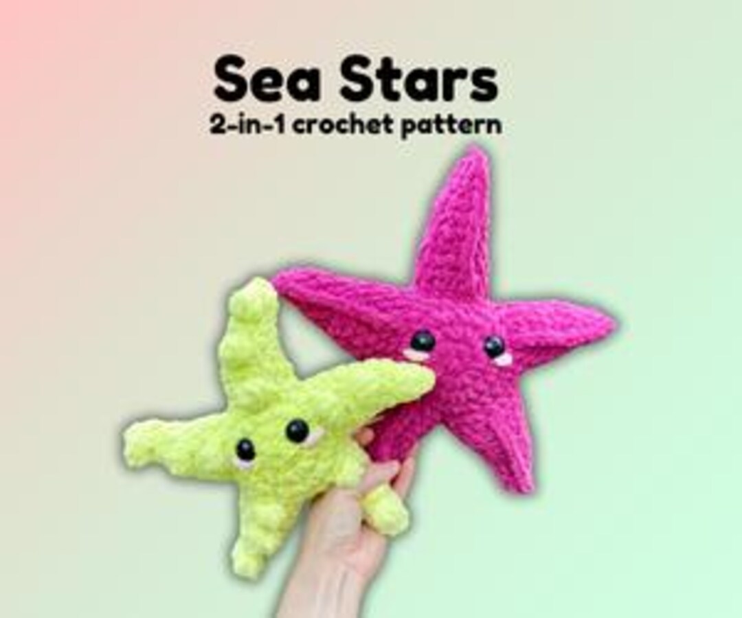 Sea Stars (2-in-1) Crochet Pattern - Digital File ONLY - Etsy