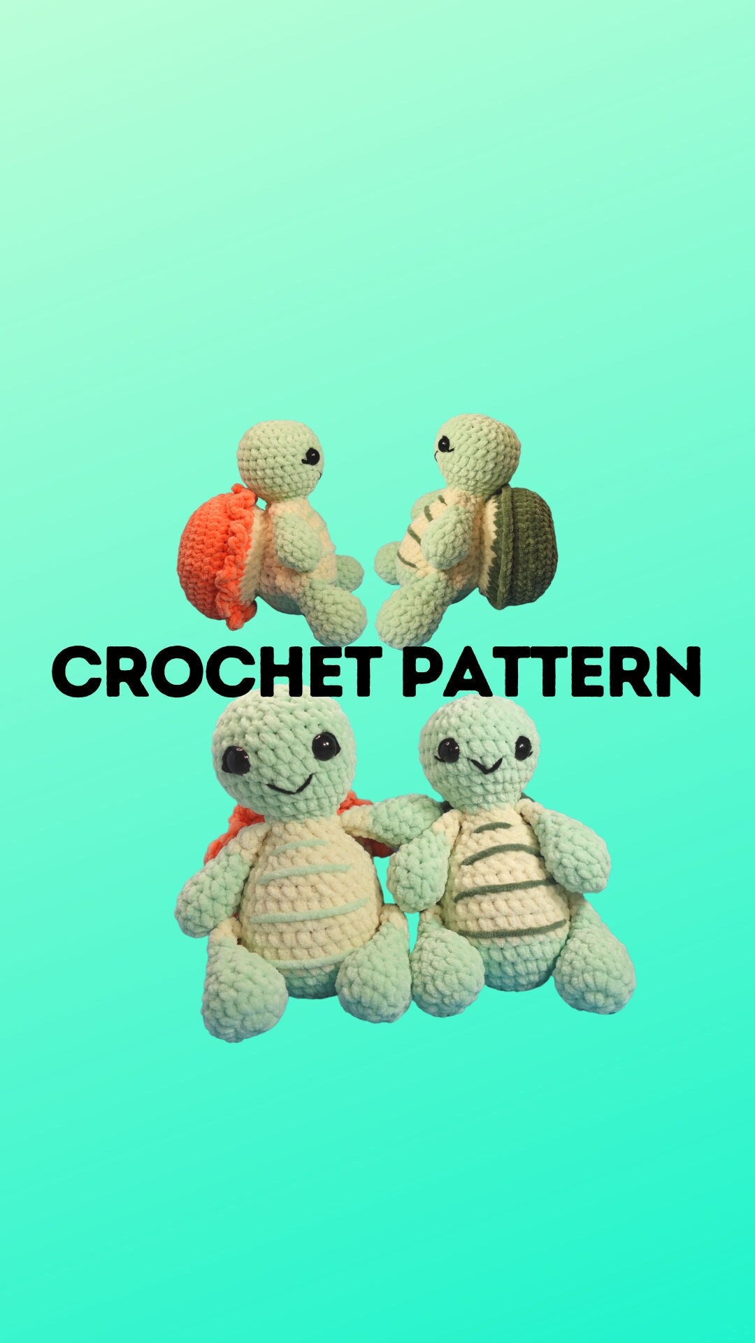 Sid the Baby Turtle Crochet Pattern - Digital File ONLY - Etsy
