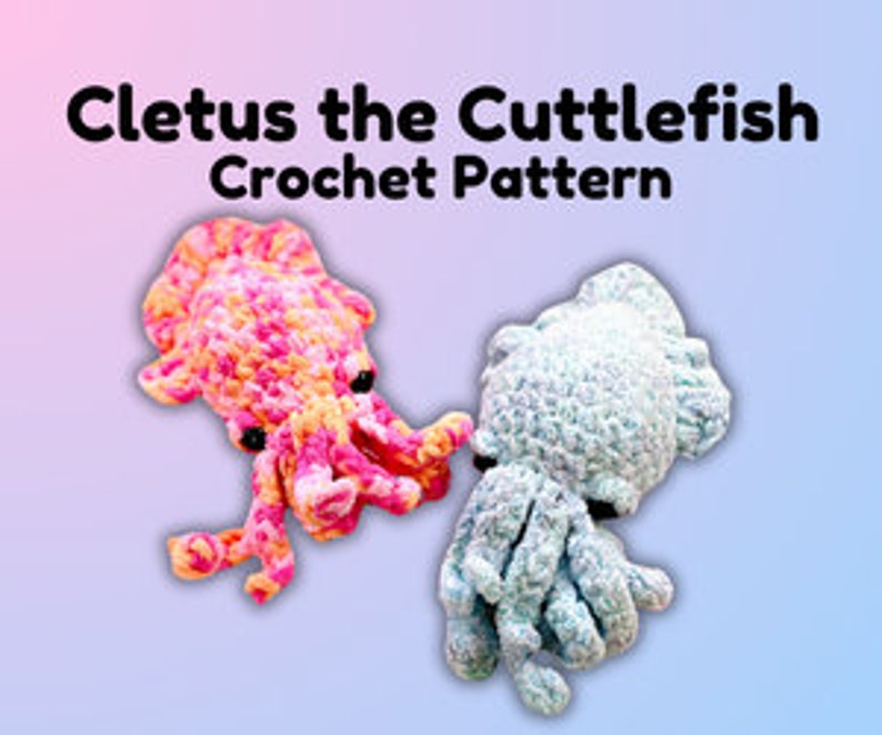 Cletus the Cuttlefish Crochet Pattern Digital File ONLY - Etsy