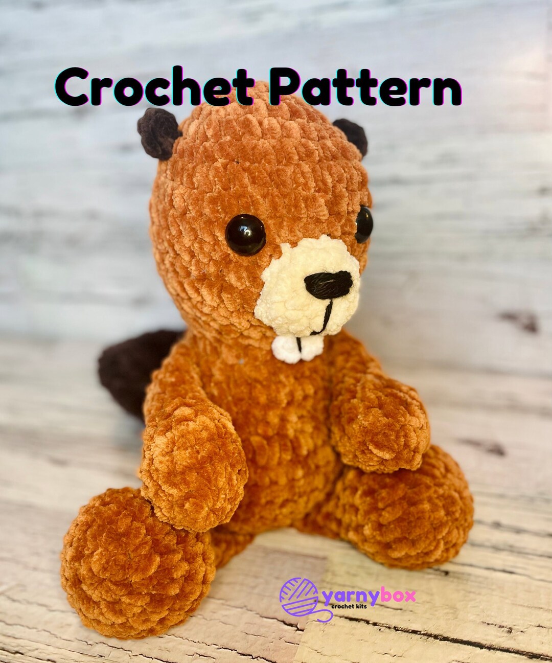 Brodie the Beaver Crochet Pattern - Digital File ONLY - Etsy