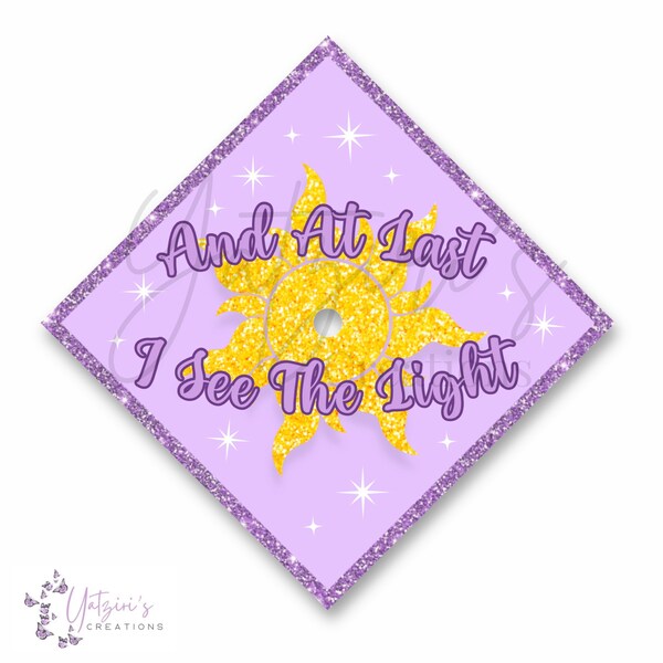 Rapunzel Graduation Topper - Etsy
