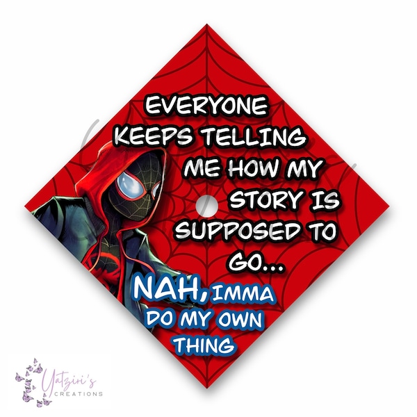 Spiderman Grad Topper - Etsy