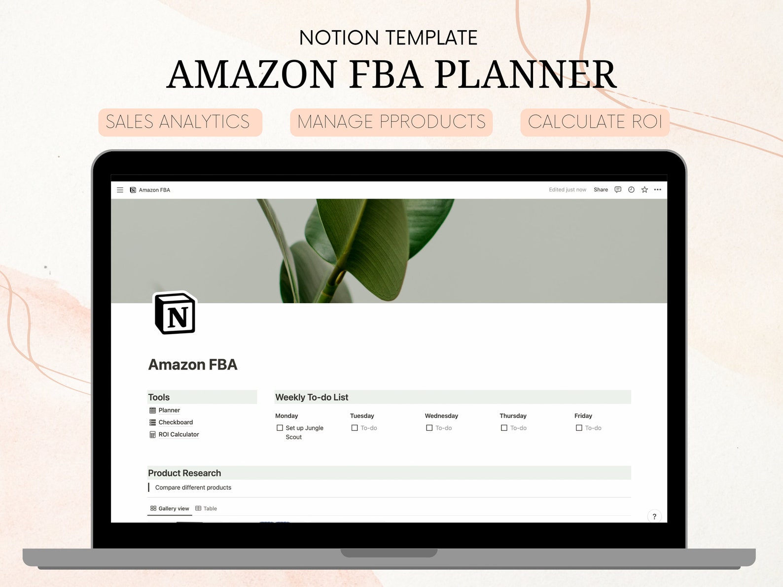 Amazon FBA Notion Template - Etsy.de