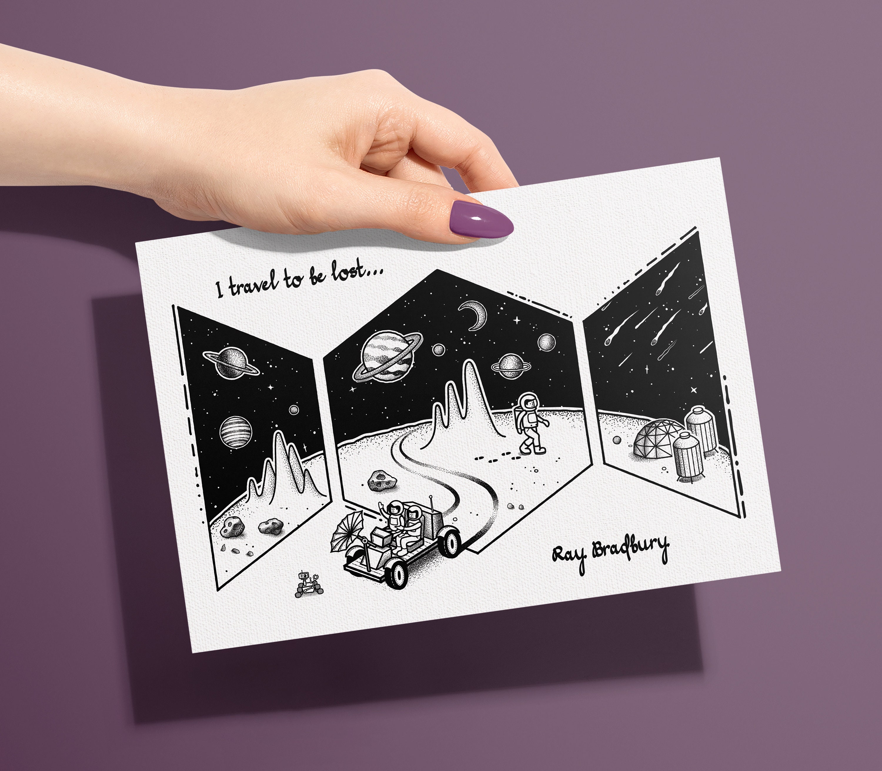 Downloadable Space Cards Futuristic Card Bundle Space Travel - Etsy