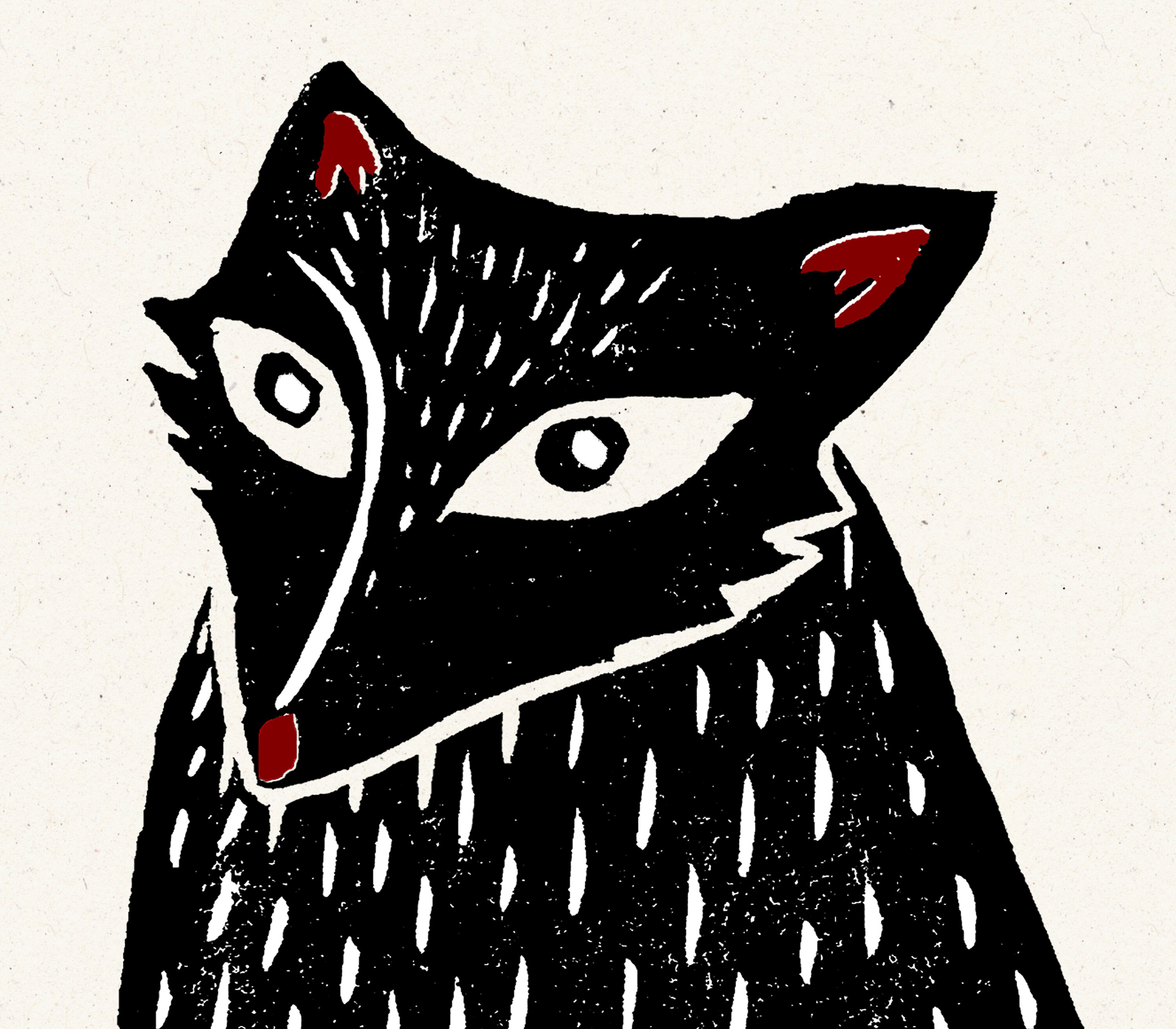 Linocut Postcards Printable Animal Cards Downloadable - Etsy