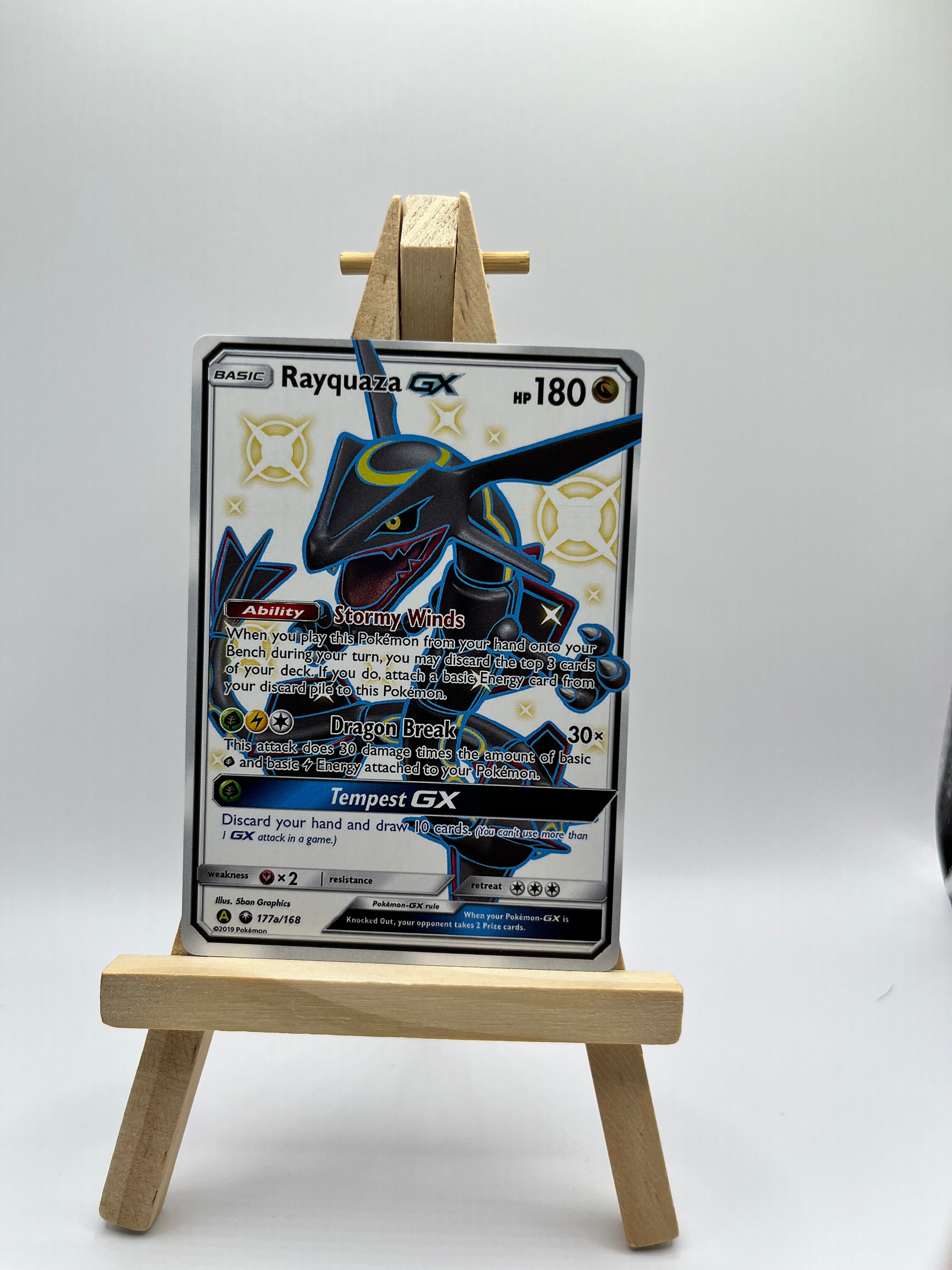 Shiny Rayquaza Card Dragons Exalted