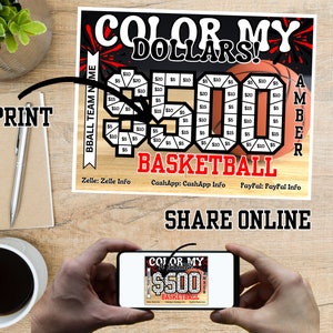 FULLY EDITABLE Basketball Fundraiser, Unique, Fill My Basketball ...