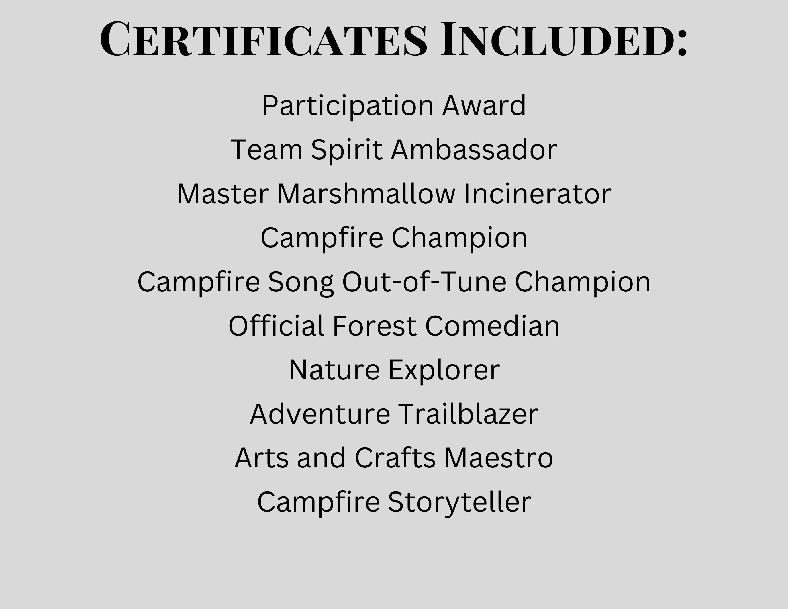 Editable Summer Camp Certificates | Personalize and Celebrate Camp ...