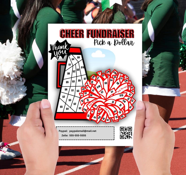 Bulk Cheer Fundraiser Set: 6 Fully Editable Designs for Cheer Camps ...