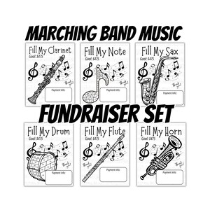 Marching Band Fundraiser Set Printable, Digital Download PDF & PNG ...