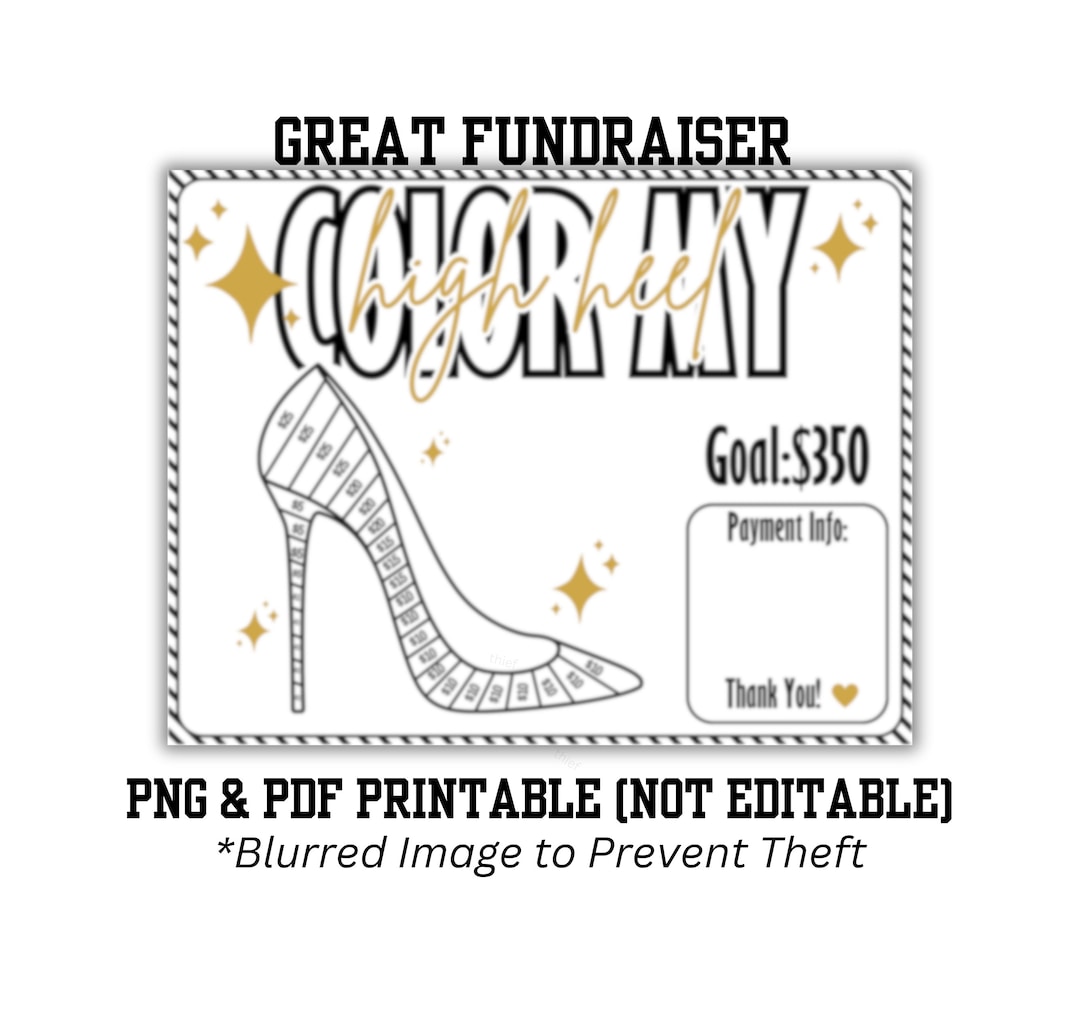 COLOR MY High Heel Fundraiser | Fill My Shoe | High School Prom ...