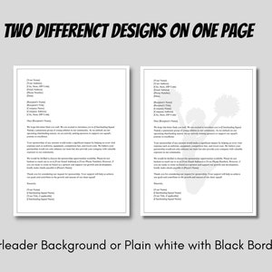 CHEER SPONSORSHIP LETTER: Customize and Support Your Local Cheer Squad ...
