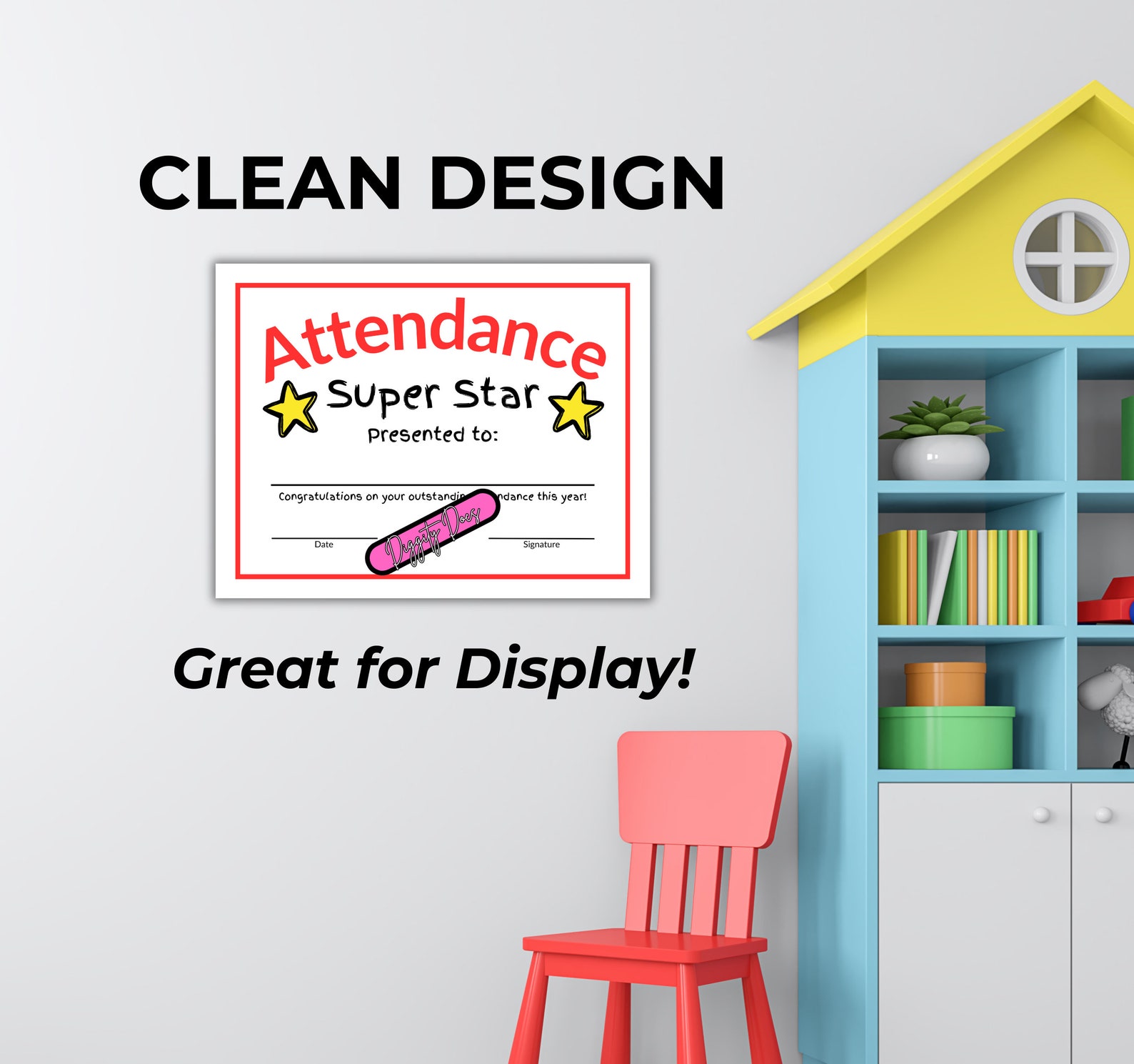 Attendance Certificate - Super Star Attendance - Printable PDF | School ...