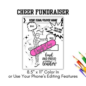 CHEER FUNDRAISER for Cheer Competitions | Editable Cheerleading ...