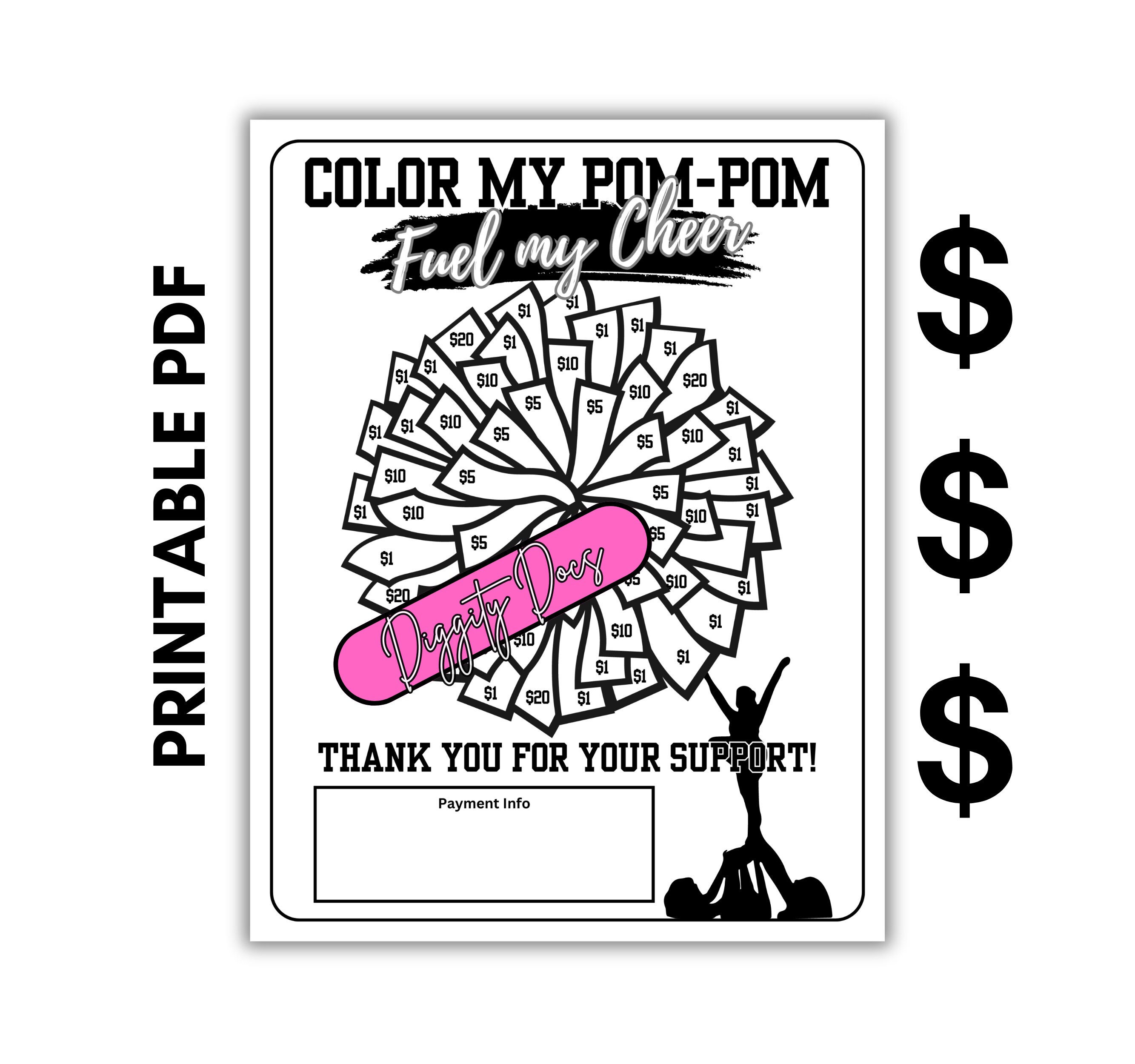 COLOR MY Pom-pom Cheer Fundraiser | Fill My Pom-pom | Cheer Comp ...