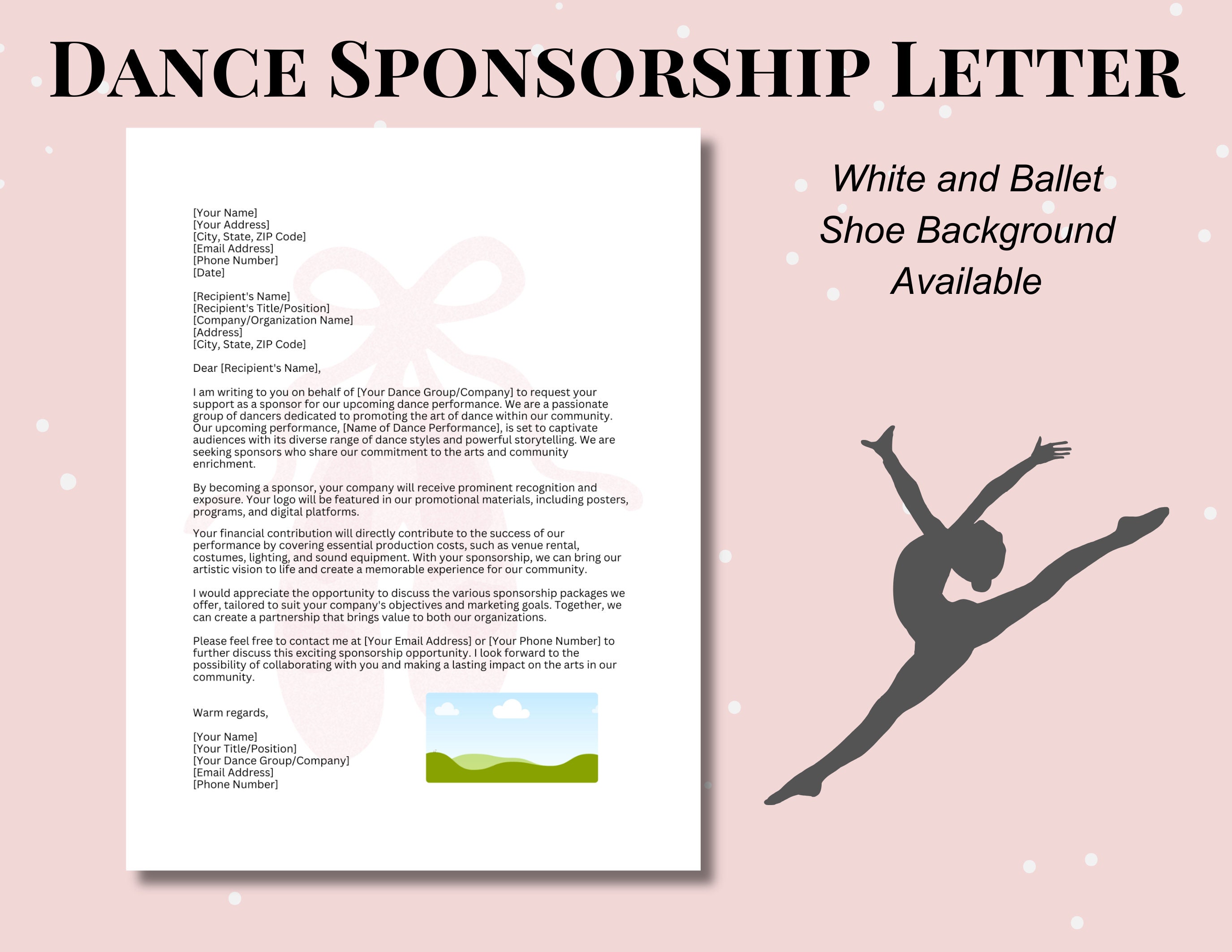 Dance Sponsorship Letter: Customize and Support the Art of Dance Dance ...