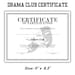 PRINTABLE DRAMA CLUB Certificate of Participation Theater Arts Creative ...
