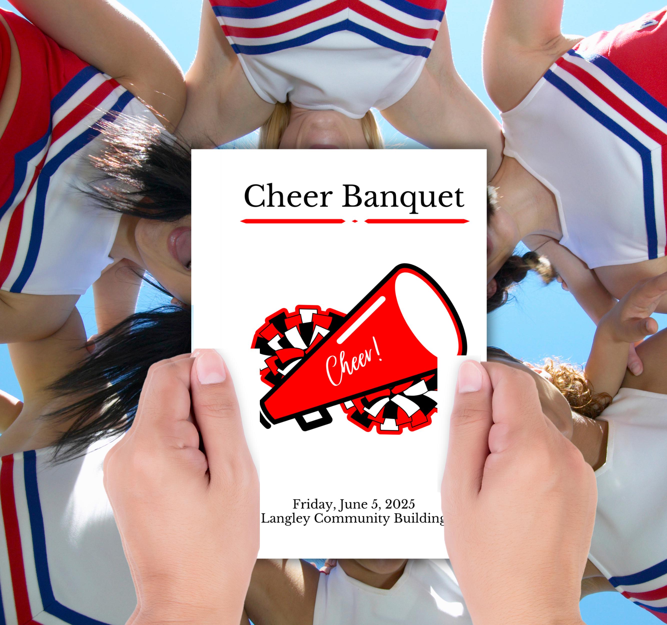 Cheer Banquet Program Template, End of Season, Great for Schools, Teams ...