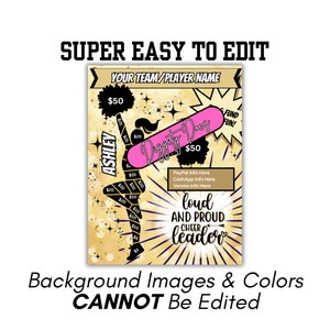 CHEER FUNDRAISER for Cheer Competitions | Editable Cheerleading ...