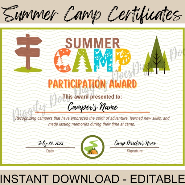 Camp Awards - Etsy