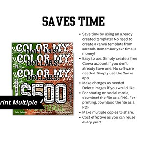 FULLY EDITABLE Color My Dollars, Fill My Football, Youth Football, Pee ...