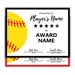 EDITABLE Softball Award Certificates | Softball Awards | End of Year ...