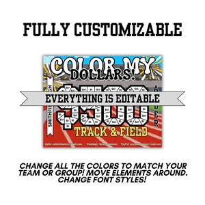 Track and Field Fundraiser Template, Track Meet Fundraising, Editable ...