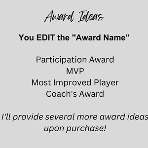 SPORTS Award Certificates BUNDLE | Editable High School Awards | End of ...