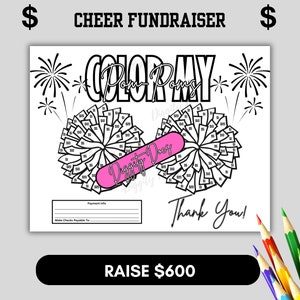 Cheer Fundraiser Printable | FILL MY Pom-poms | Cheer Comp ...