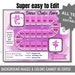 UNIQUE BALLET Fill in Game Board Fundraiser Editable Dance Fundraising ...