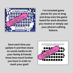 LARGE UNIQUE CHEER Fill in Fundraiser Game Board | Editable Cheer ...