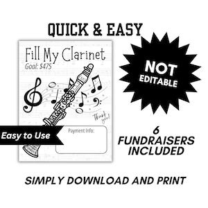 Marching Band Fundraiser Set Printable, Digital Download PDF & PNG ...