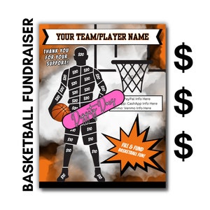 BASKETBALL FUNDRAISER Template Fill My Basketball Player Basketball ...