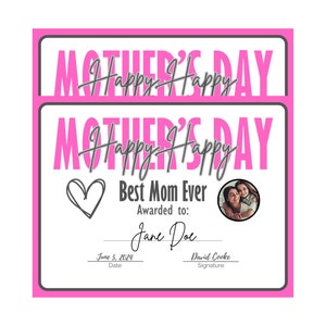 Mother's Day Certificate Template - Customize & Print. Fully ...