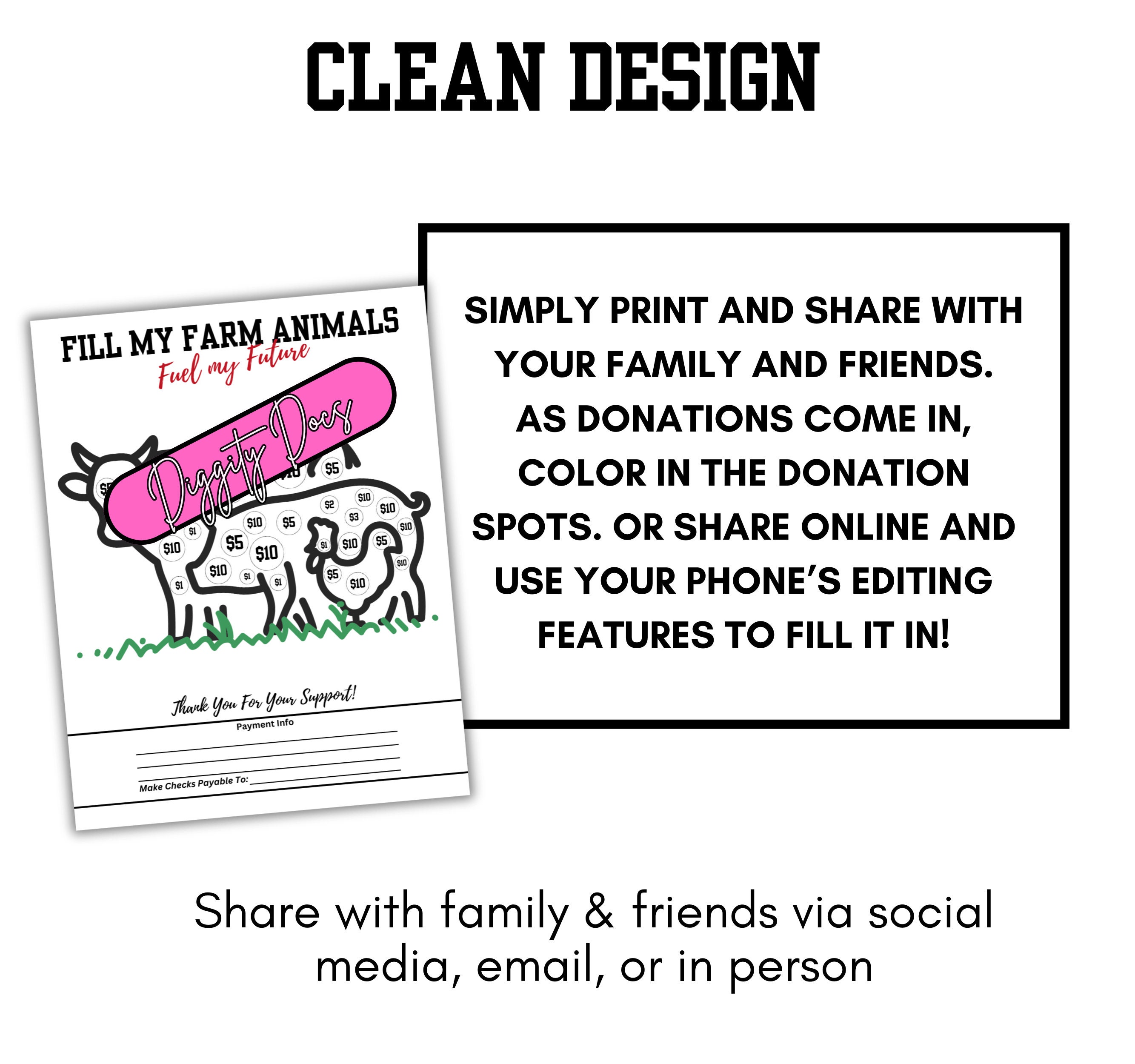 Fill My FARM ANIMALS: High School Fundraiser for Future Farmers ...