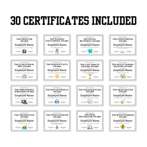 Editable Funny Employee Awards - 30 Hilarious Office Recognition ...
