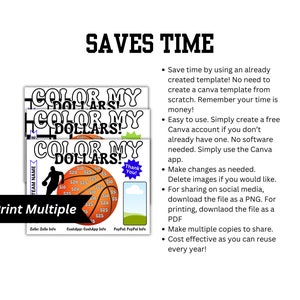FULLY EDITABLE Basketball Fundraiser, Unique, Fill My Basketball ...