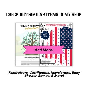 Fill My Bucket Fundraiser, PNG PDF 8.5" X 11" Color-in Donation Spots ...