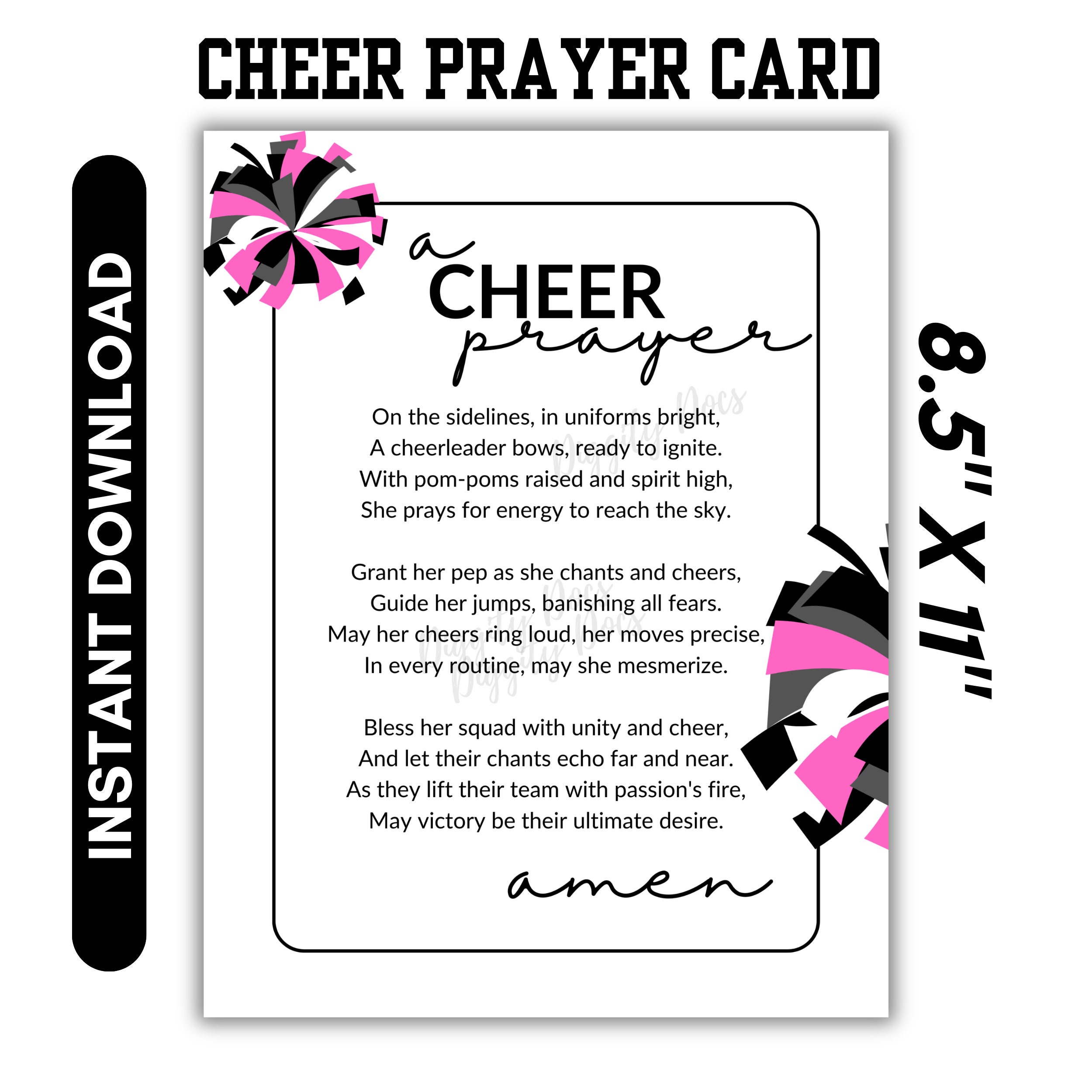 Cheer Prayer Cards: Elevate Your Cheer Journey With Inspirational ...