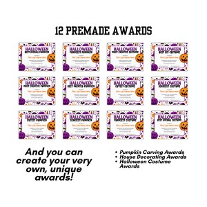 Halloween Costume Award Certificates - Large Lot, Costume, Home ...