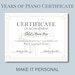 EDITABLE PIANO RECITAL Certificates Piano Awards Piano Theory Recital ...