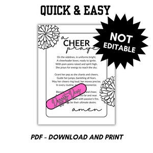 Cheer Prayer Cards: Elevate Your Cheer Journey With Inspirational ...