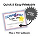 Attendance Certificate - Super Star Attendance - Printable PDF | School ...